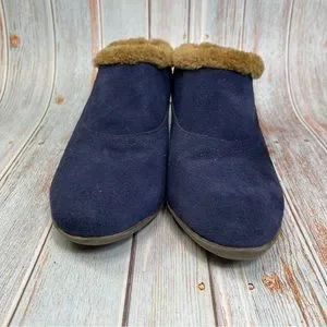 Sporto | Shoes | Sporto Nan Faux Fur Navy Weatherproof Suede Ankle ...